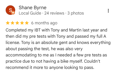 IBT Training Dublin | Top Rated RSA Approved Motorcycle Centers ...